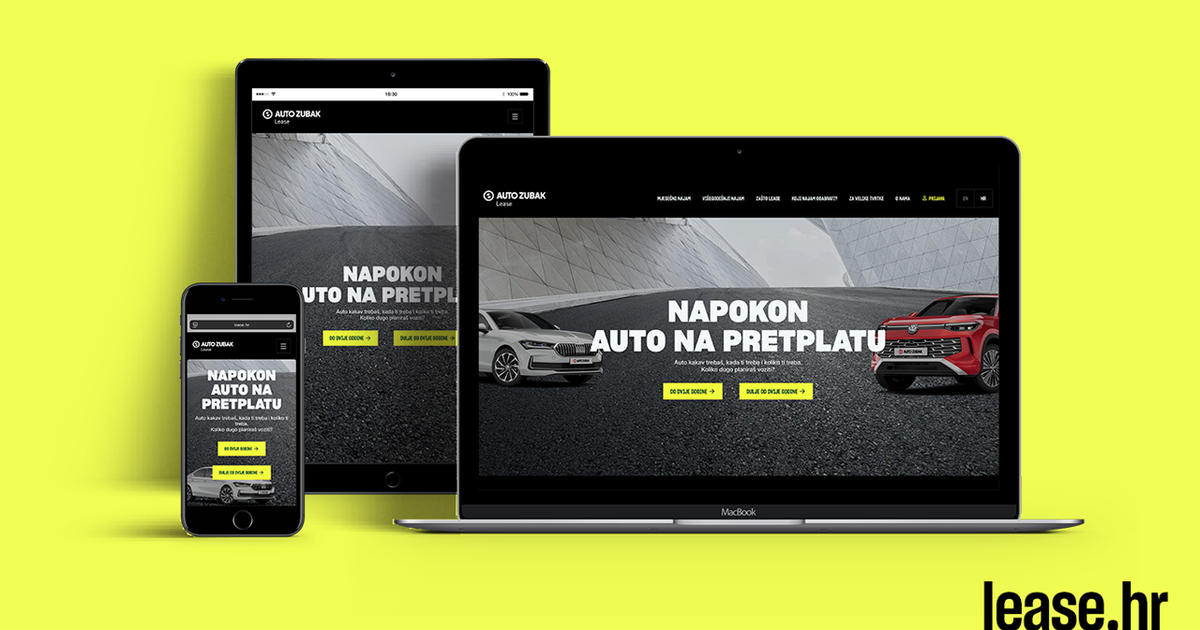 AutoZubak predstavio Lease.hr: Hrvatska napokon dobila pretplatu na ...