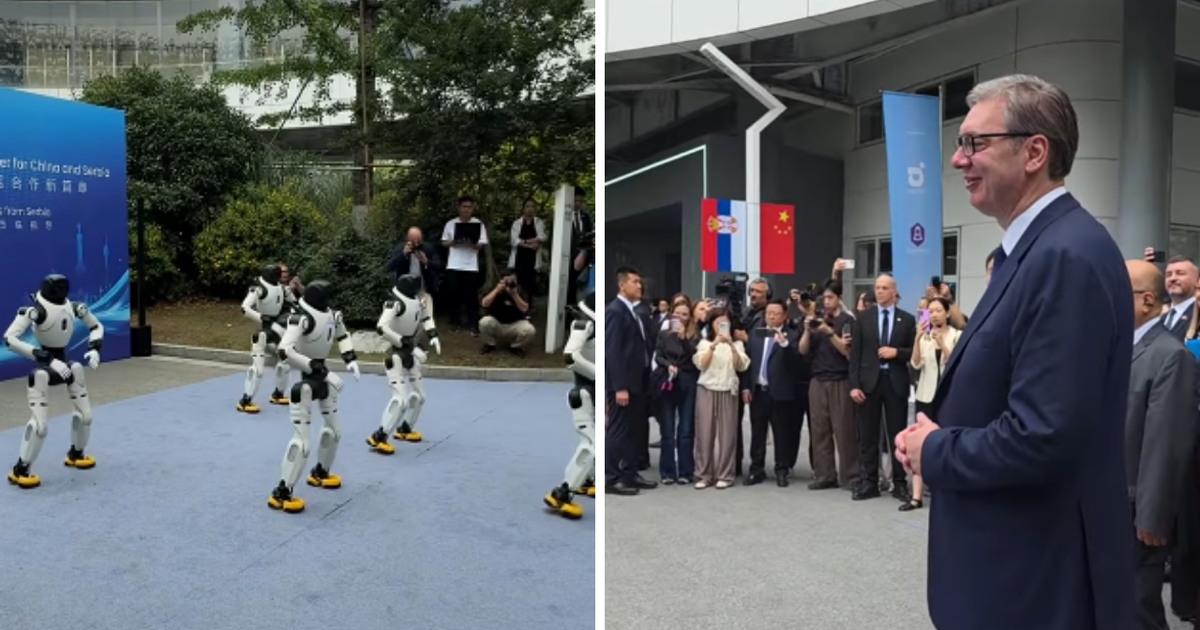 VIDEO Roboti u Kini dočekali Vučića pa zaigrali srpsko kolo, on poručio ...