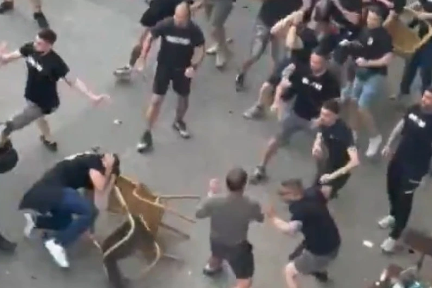VIDEO Opća tučnjava Engleza i Španjolaca, šake su letjele na sve strane ...